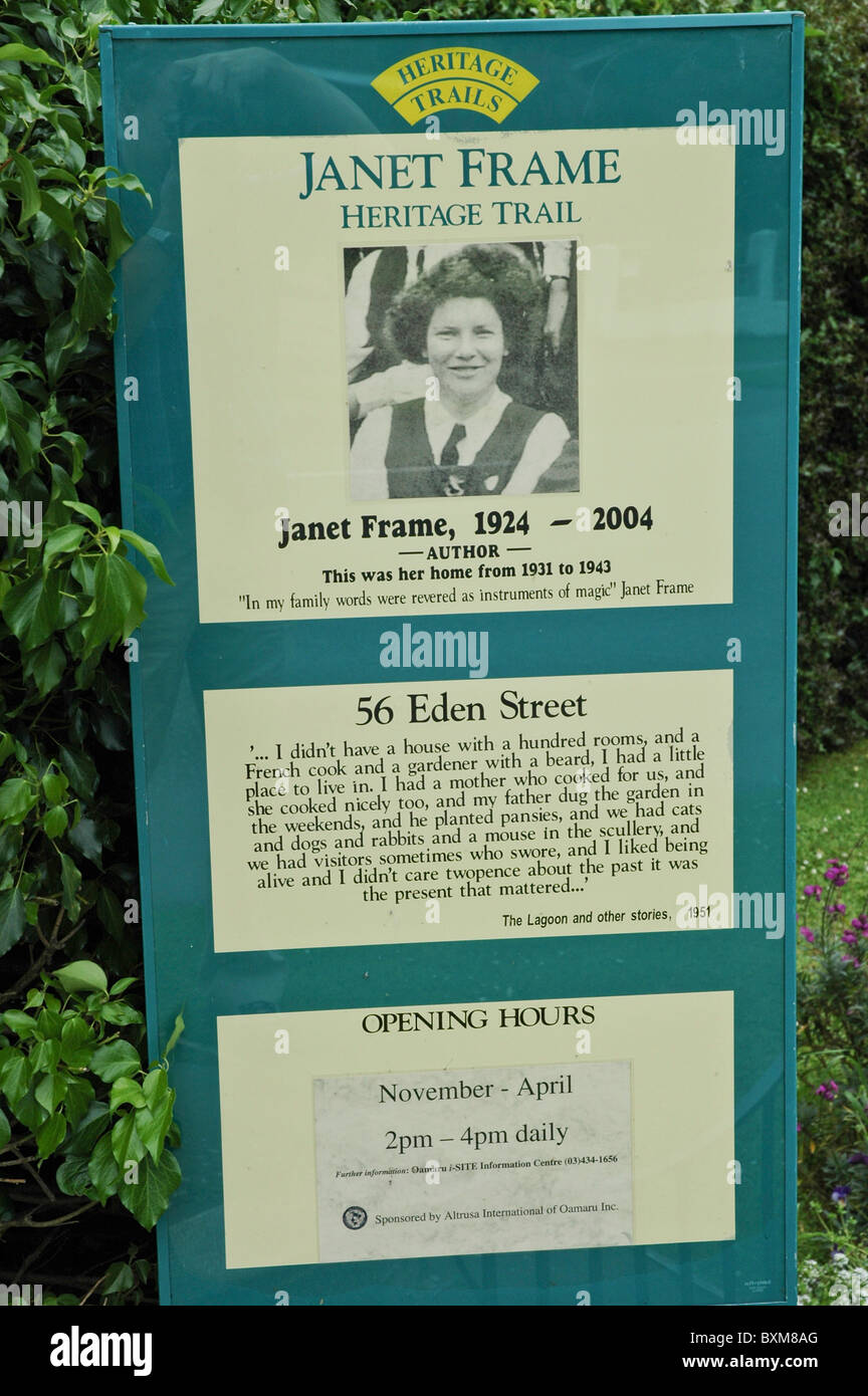 Janet frame and new zealand hi-res stock photography and images - Alamy