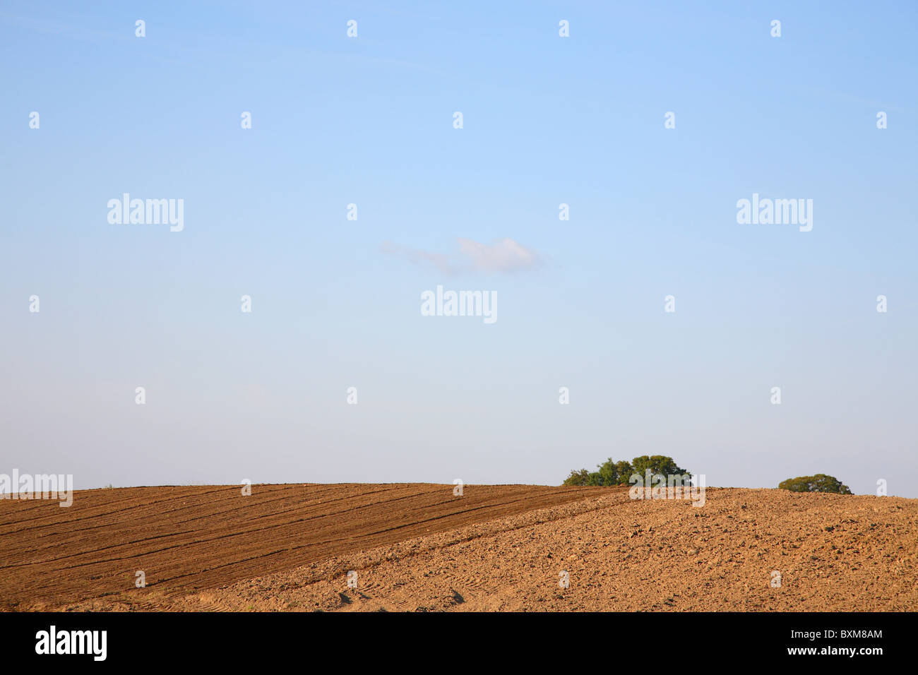 Ploughed harrowed field patterns hi-res stock photography and images ...