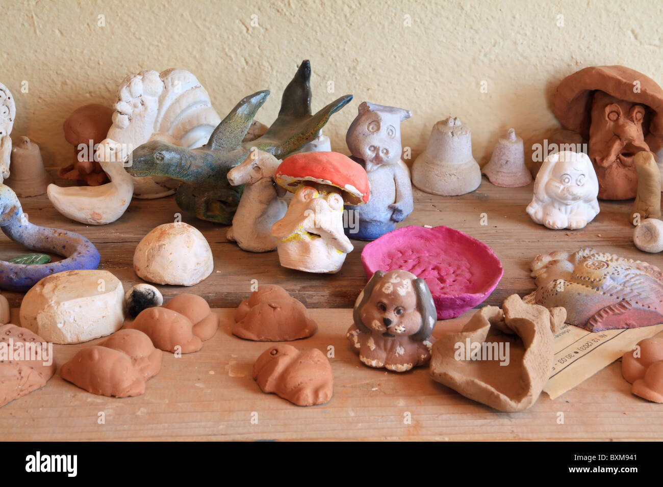 stand with clay toy Stock Photo - Alamy