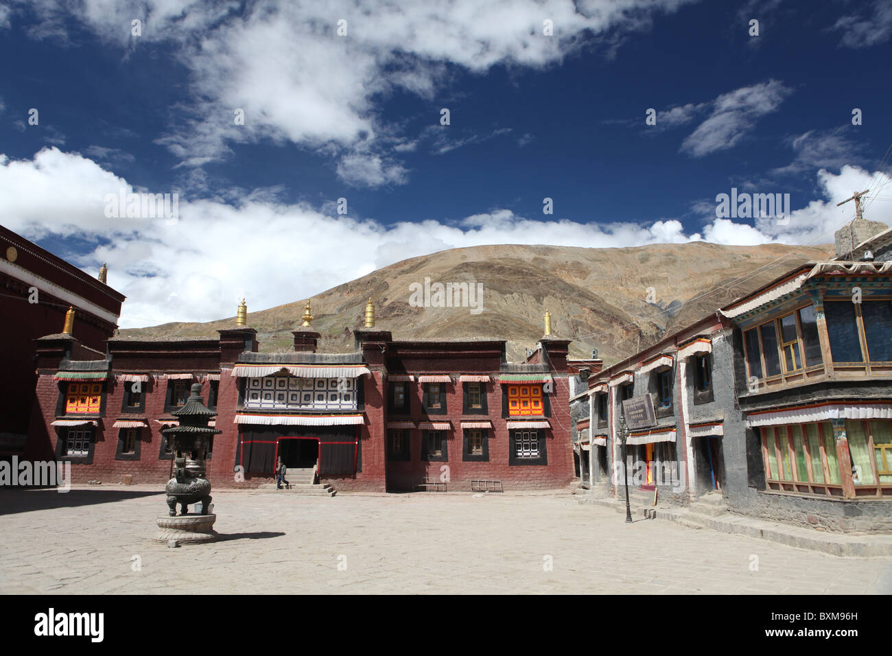 The Sakya Monastery, a Buddhist monastry about 127km west of Shigatse ...
