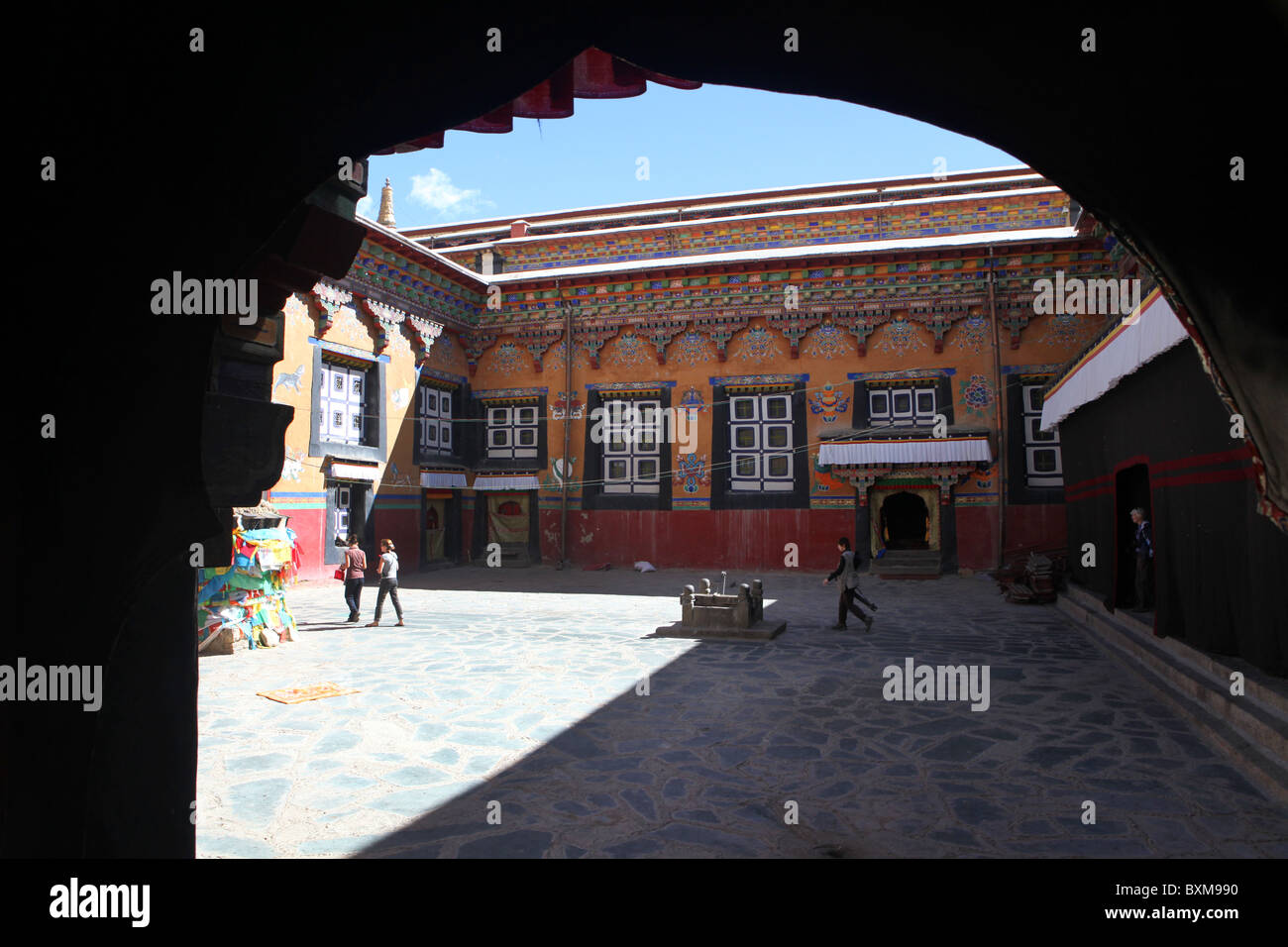 The Sakya Monastery, a Buddhist monastry about 127km west of Shigatse ...
