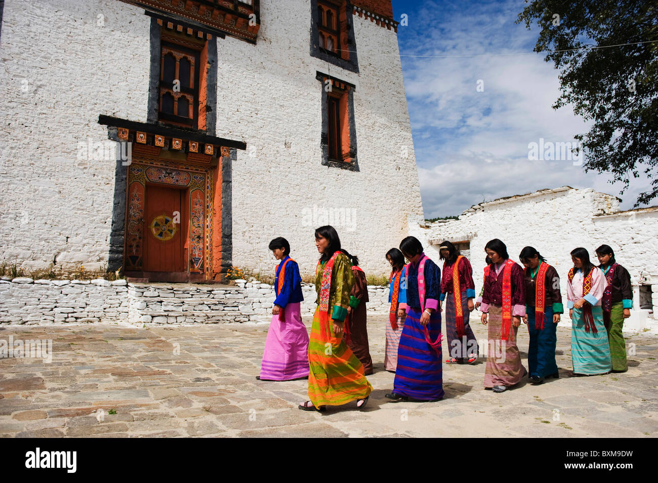 Jakar Dzong, Castle of the White Bird (1667), Jakar, Bumthang, Chokor ...