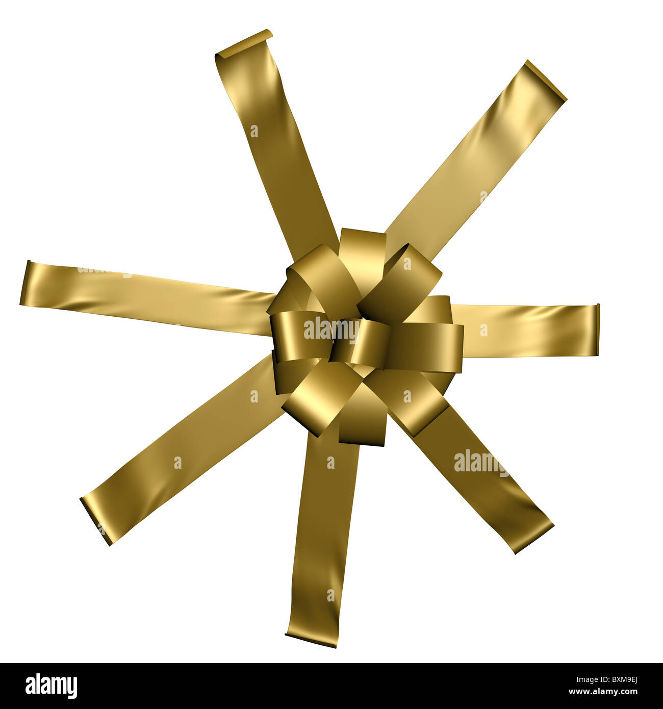 Gold gift wrap ribbon Stock Photo - Alamy