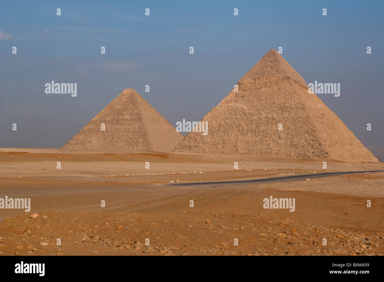 Cairo Egypt Africa Pyramids Cheops Chephren Stock Photo - Alamy
