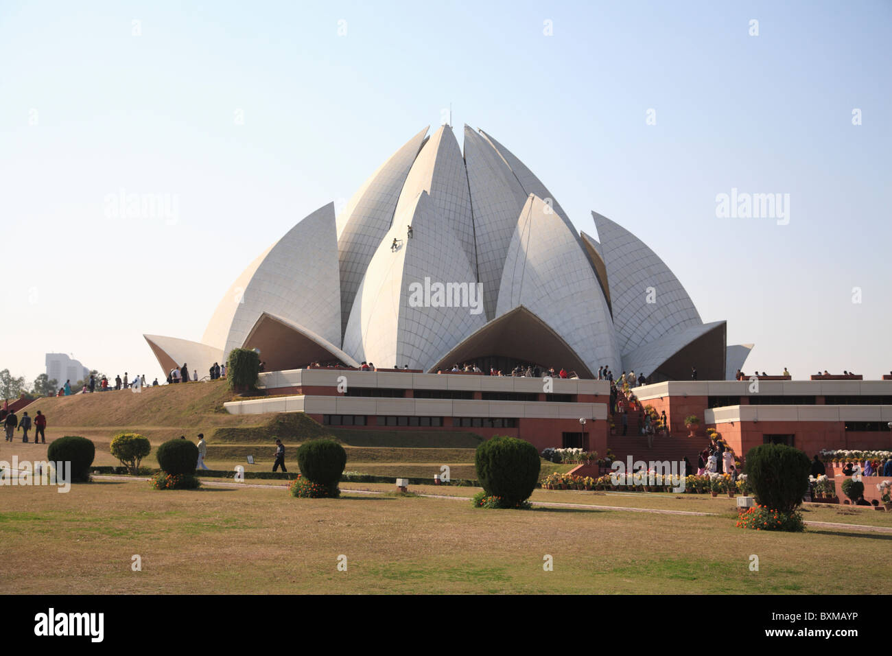 Lotus flower temple, Bahai Temple, New Delhi, India, Uttar Pradesh ...