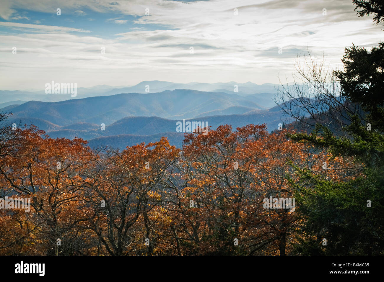 Autumn Images, Blue Ridge Parkway, NC Stock Photo - Alamy
