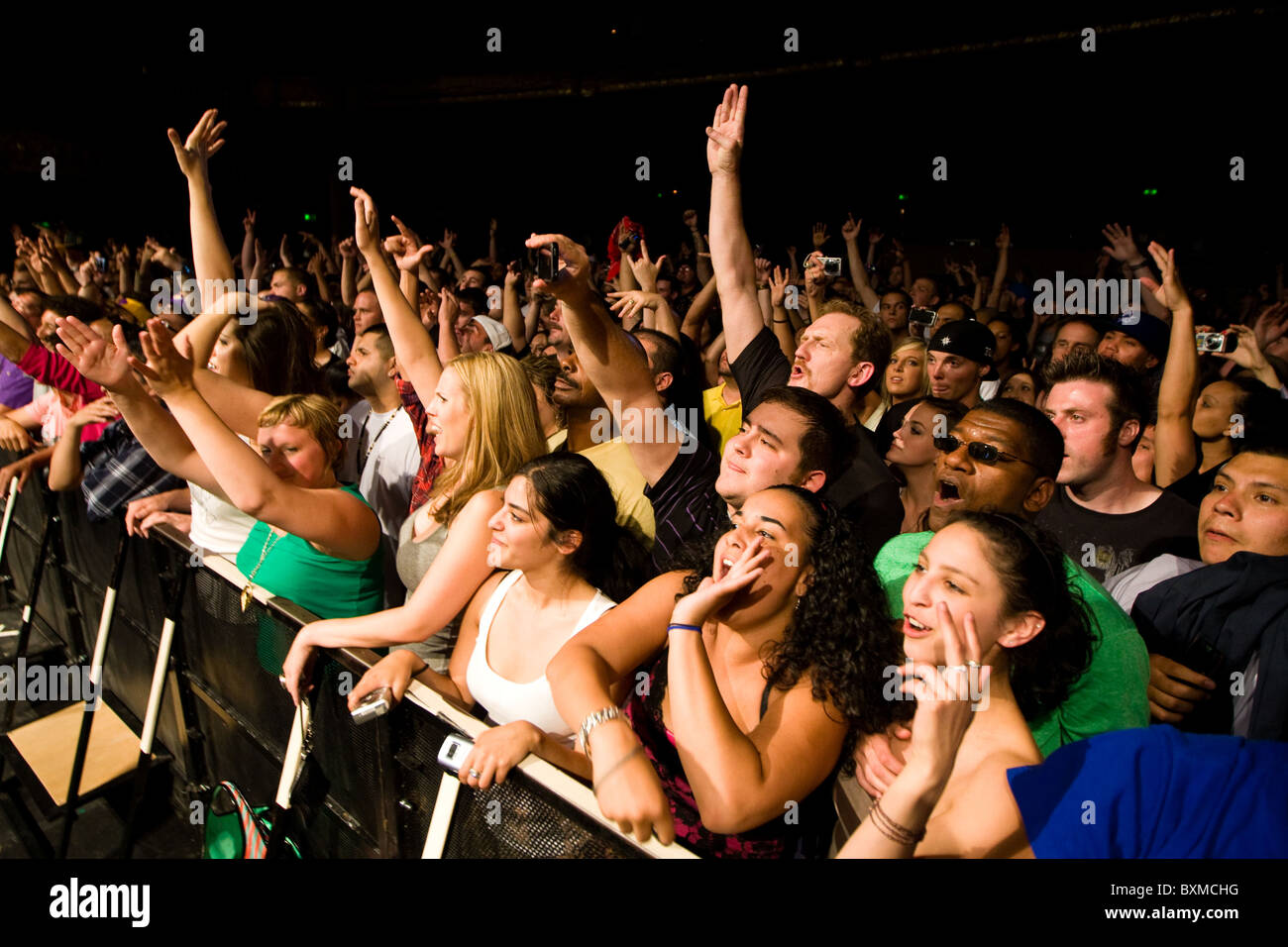 Crowd at a Rock Concert Stock Photo - Alamy