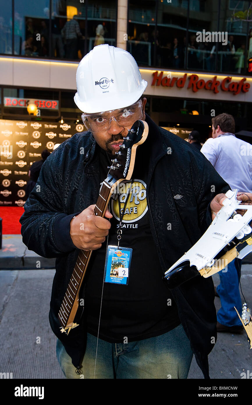 Sir Mix-A-Lot at Hard Rock Cafe Grand Opening in Seattle Stock Photo ...