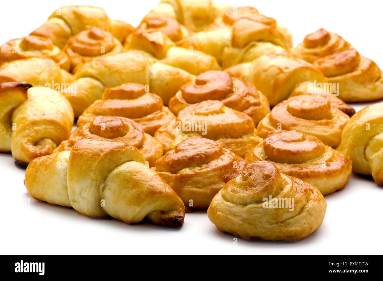 object on white - food bun close up Stock Photo - Alamy