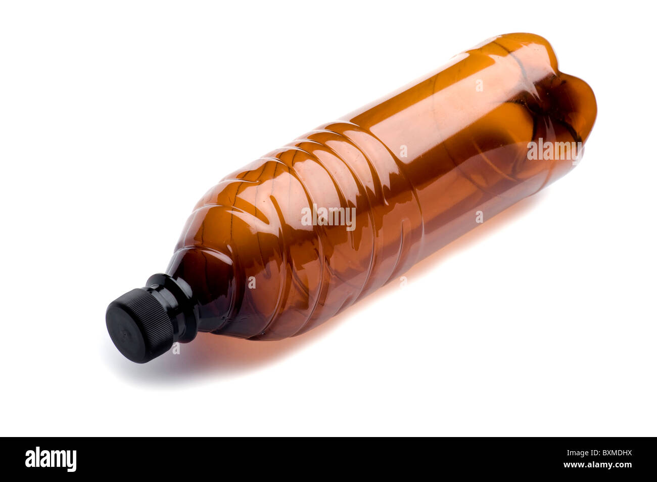 object on white - plastic bottle close up Stock Photo - Alamy