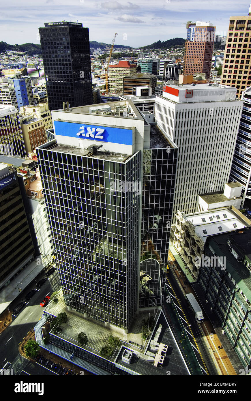 ANZ tower and skyline,wellington,new zealand Stock Photo - Alamy