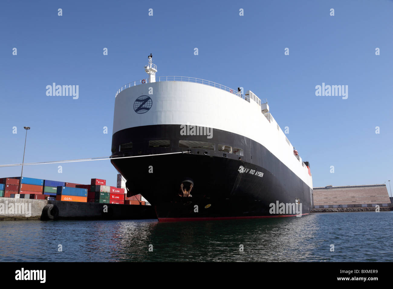 Car carrier ship in port hi-res stock photography and images - Alamy