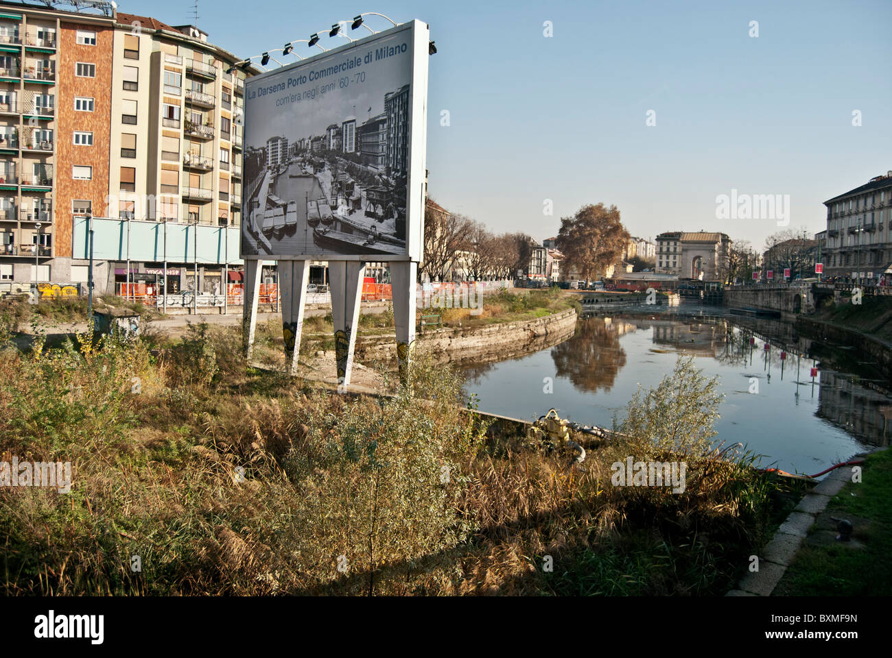 Darsena: the ancient trade harbor of Milan Stock Photo - Alamy