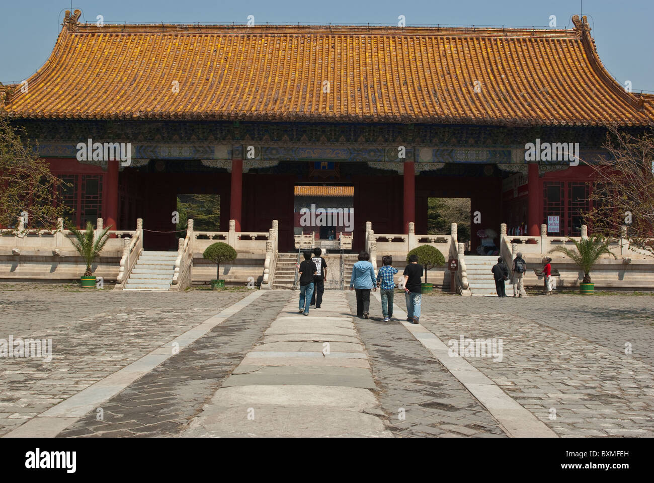 Asia, China, Beijing, Changping. Ming Tombs Changling site's Lingen ...