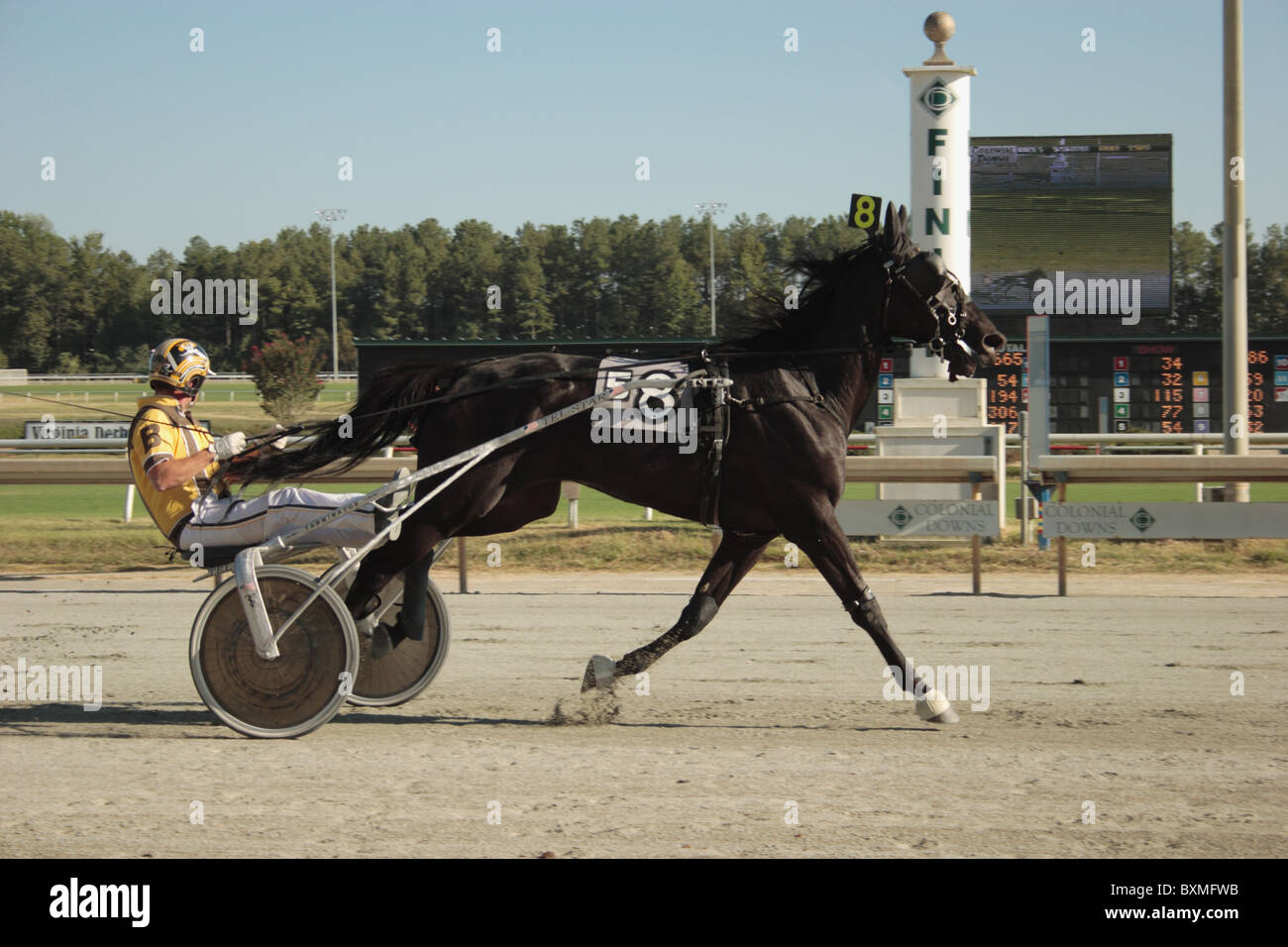 Jockey colonial downs racetrack new hi-res stock photography and images ...