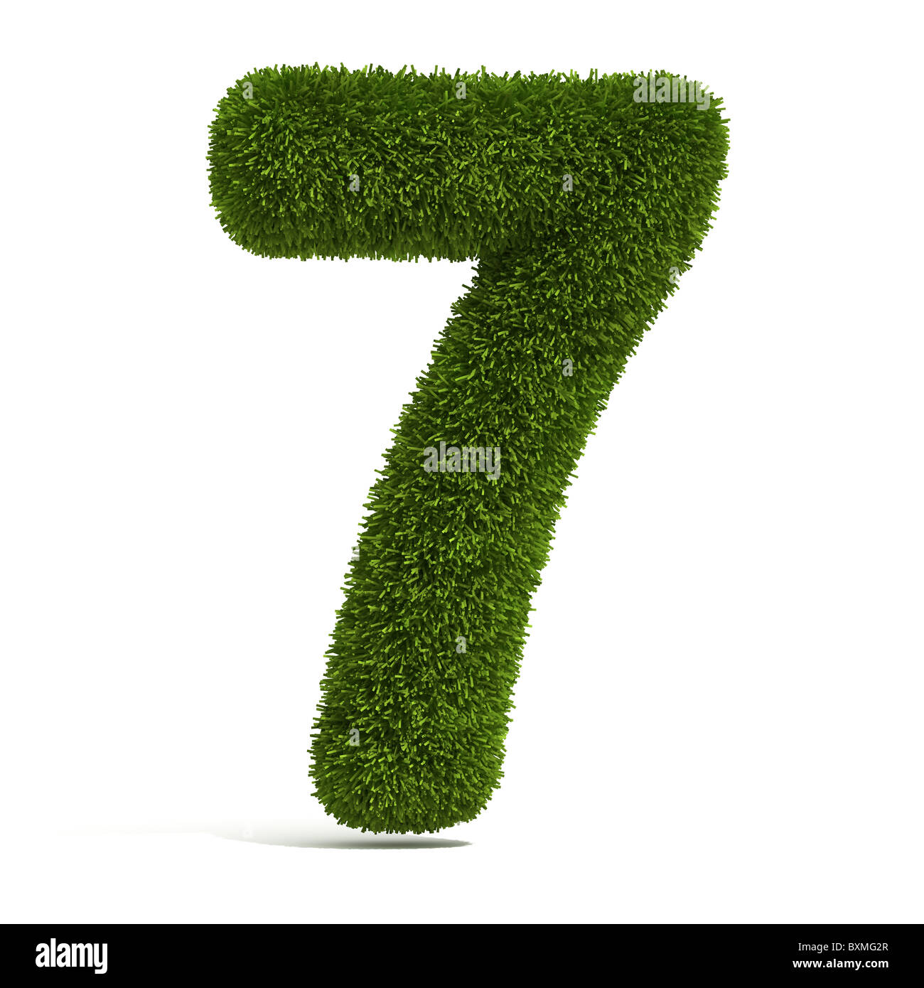 The Number 7 - Grass Stock Photo - Alamy
