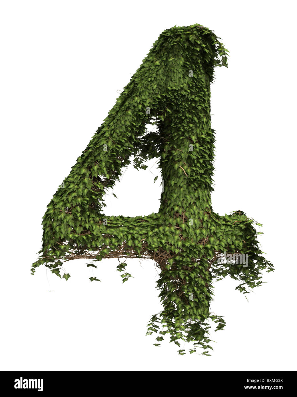 The Number 4 - Ivy Stock Photo - Alamy