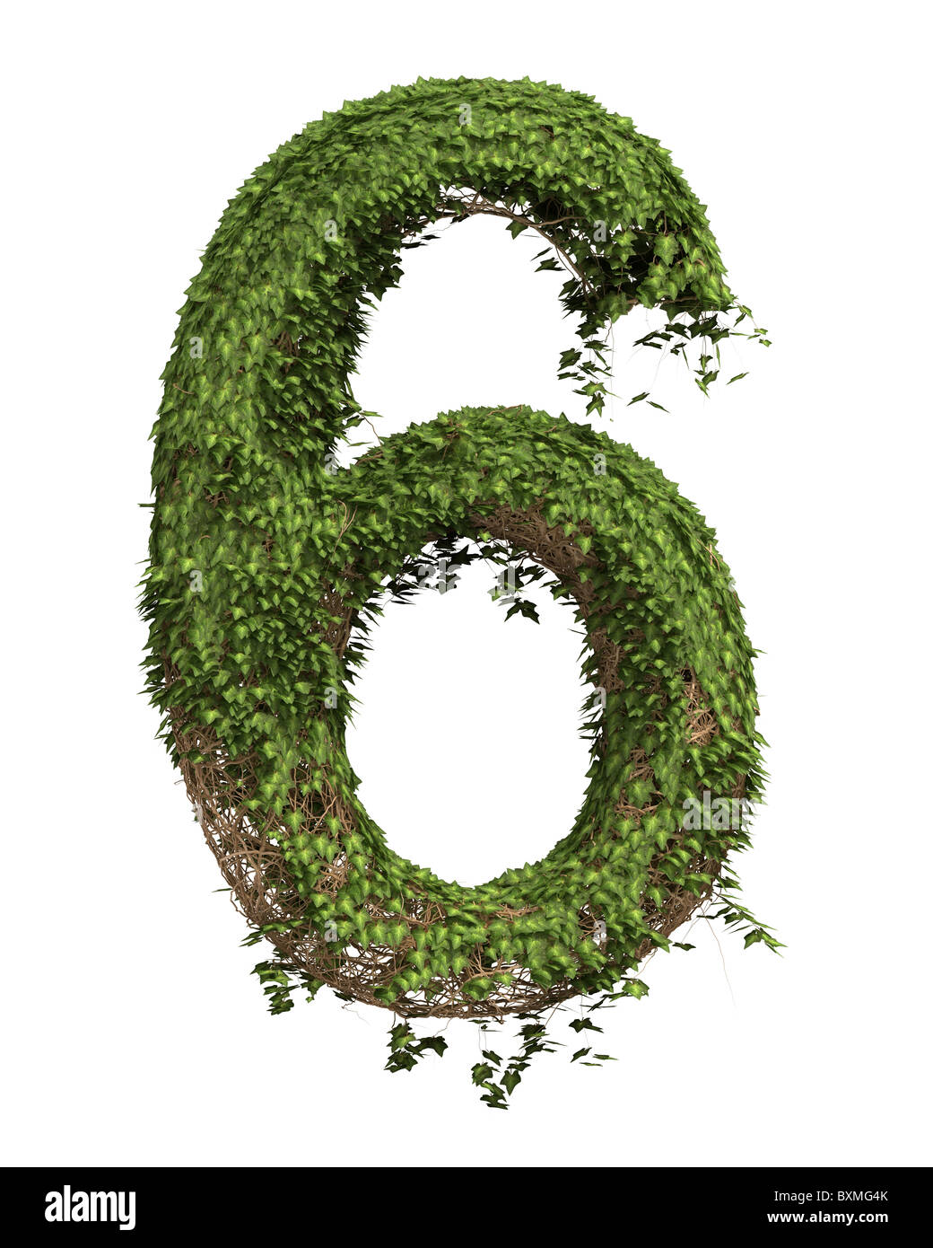 The Number 6 - Ivy Stock Photo - Alamy