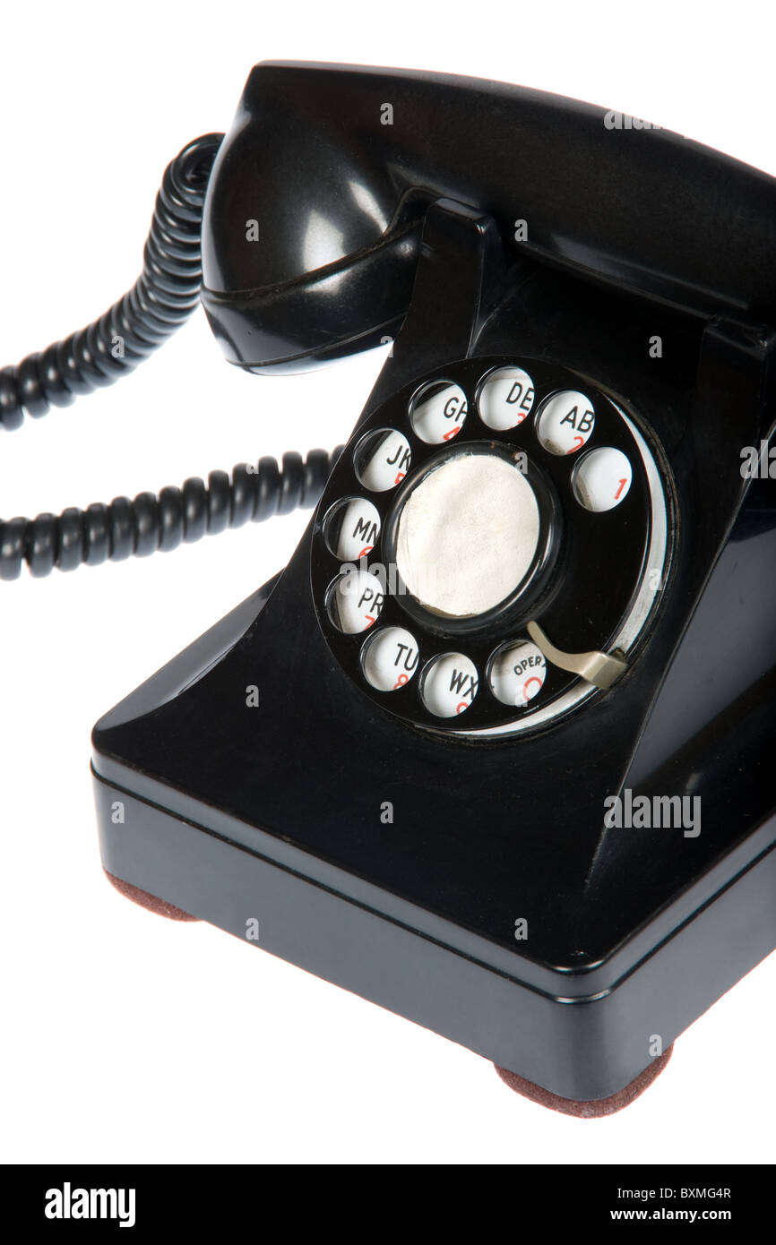 On corded phone and close up hi-res stock photography and images - Alamy