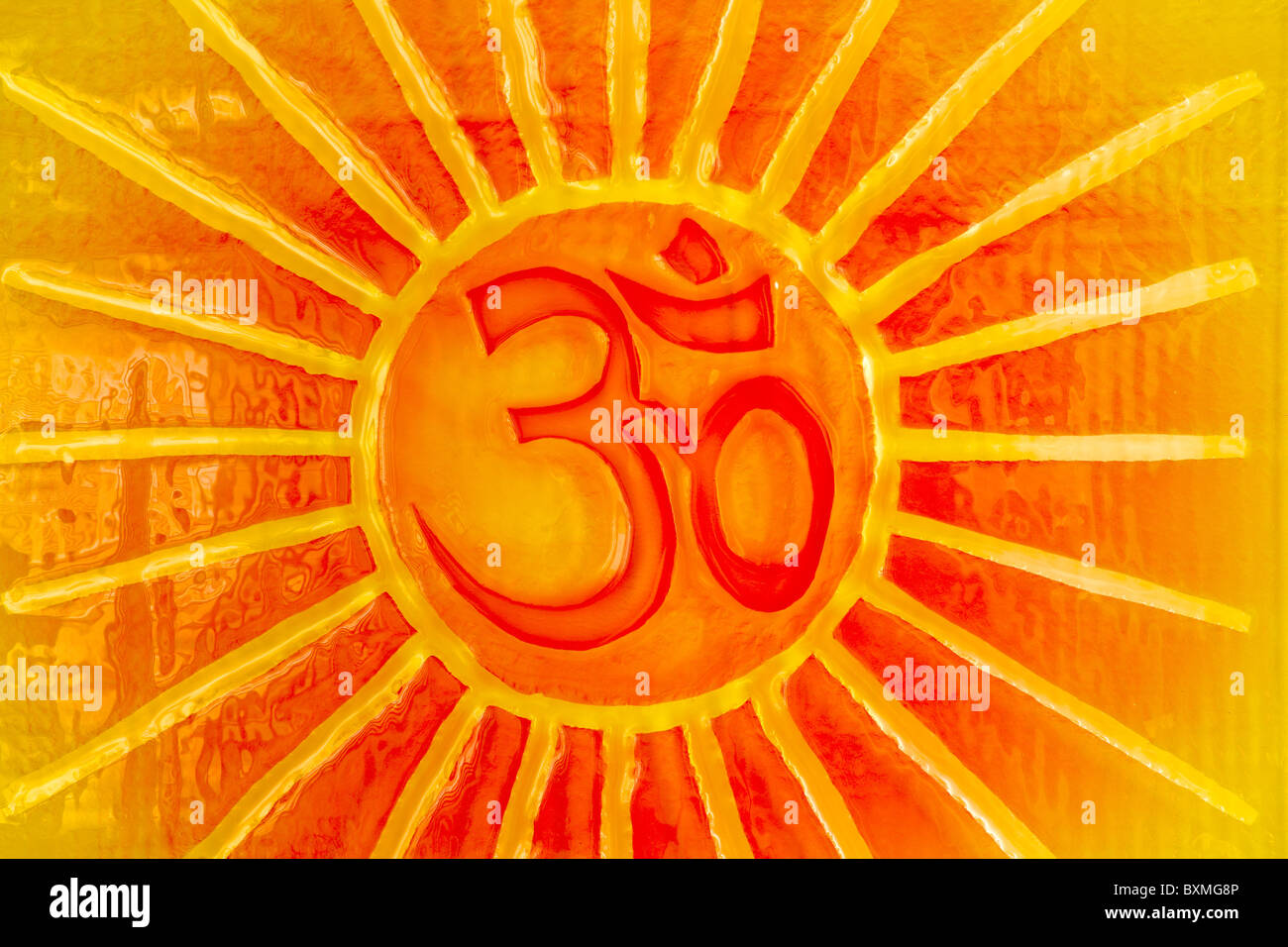 Oum or Ohm sign , used as a hindu symbol Stock Photo - Alamy