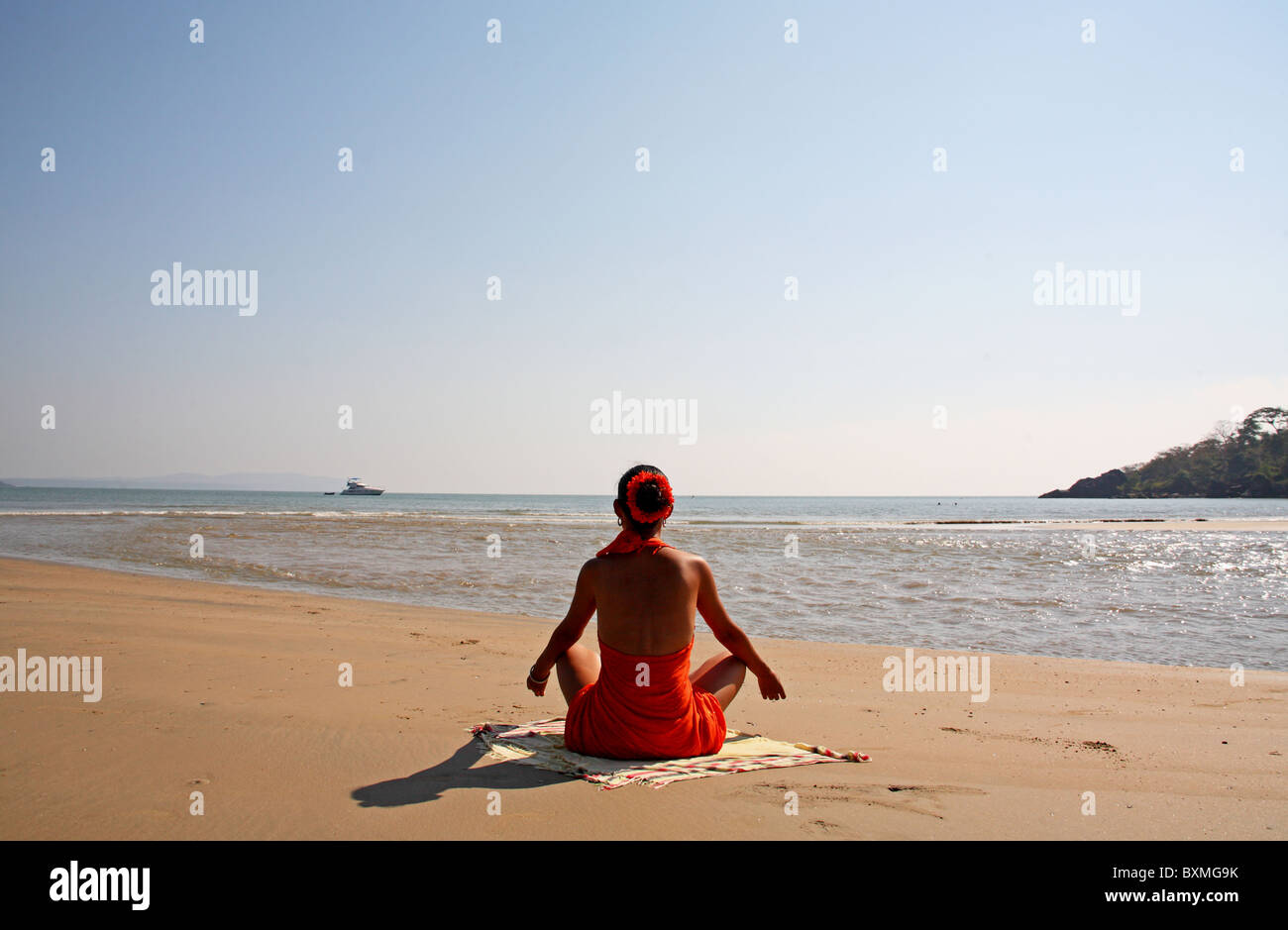 relaxing in Goa Stock Photo - Alamy