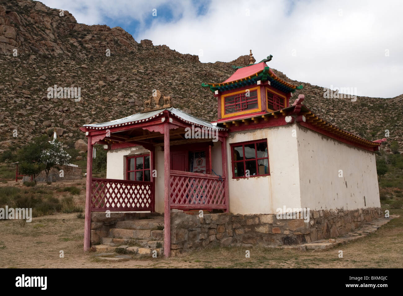 Erdene Khombo monastary, Khongo Khan Uul Nature Reserve, Little Gobi ...