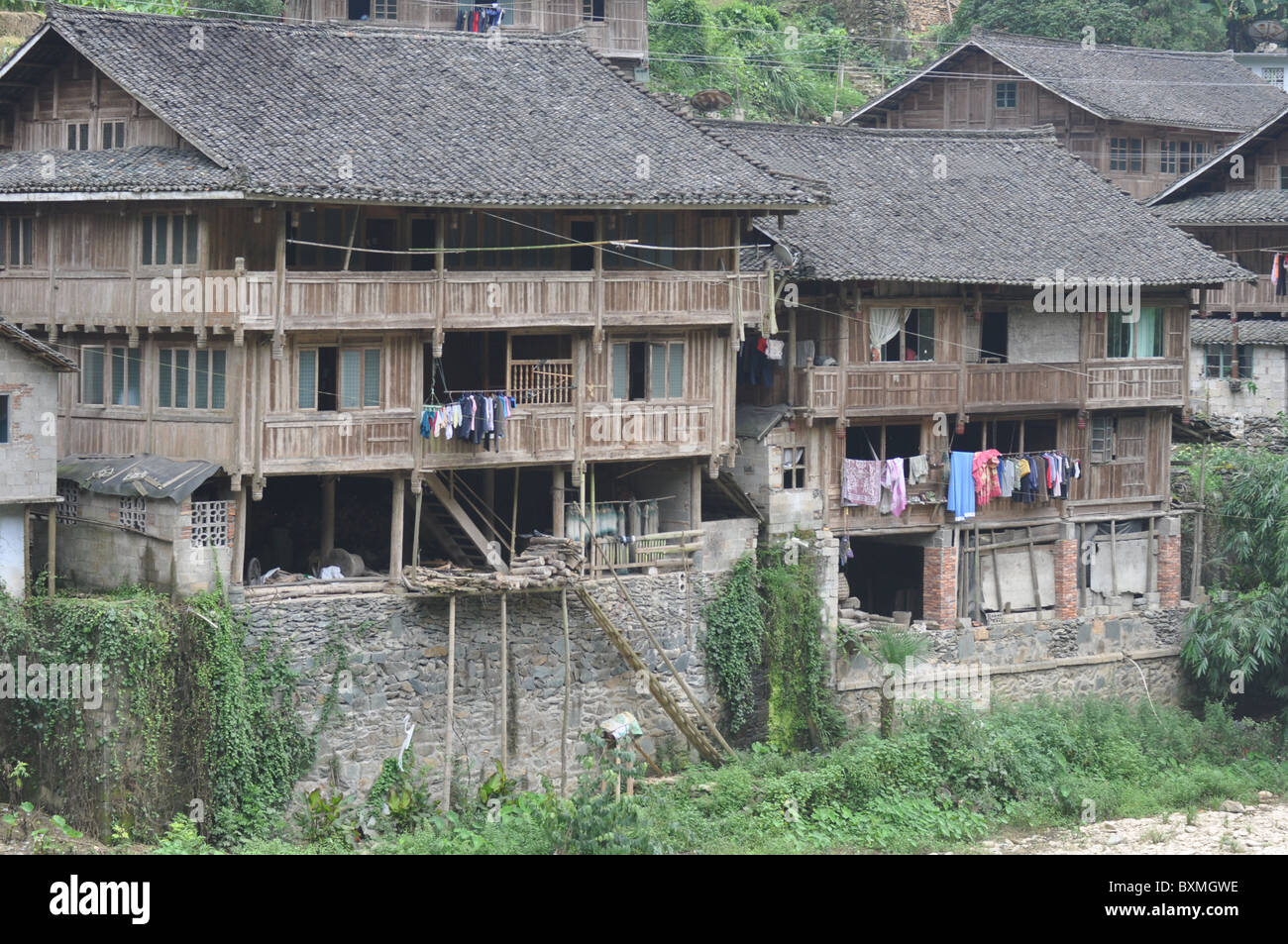 Wooden Houses In China High Resolution Stock Photography and Images - Alamy