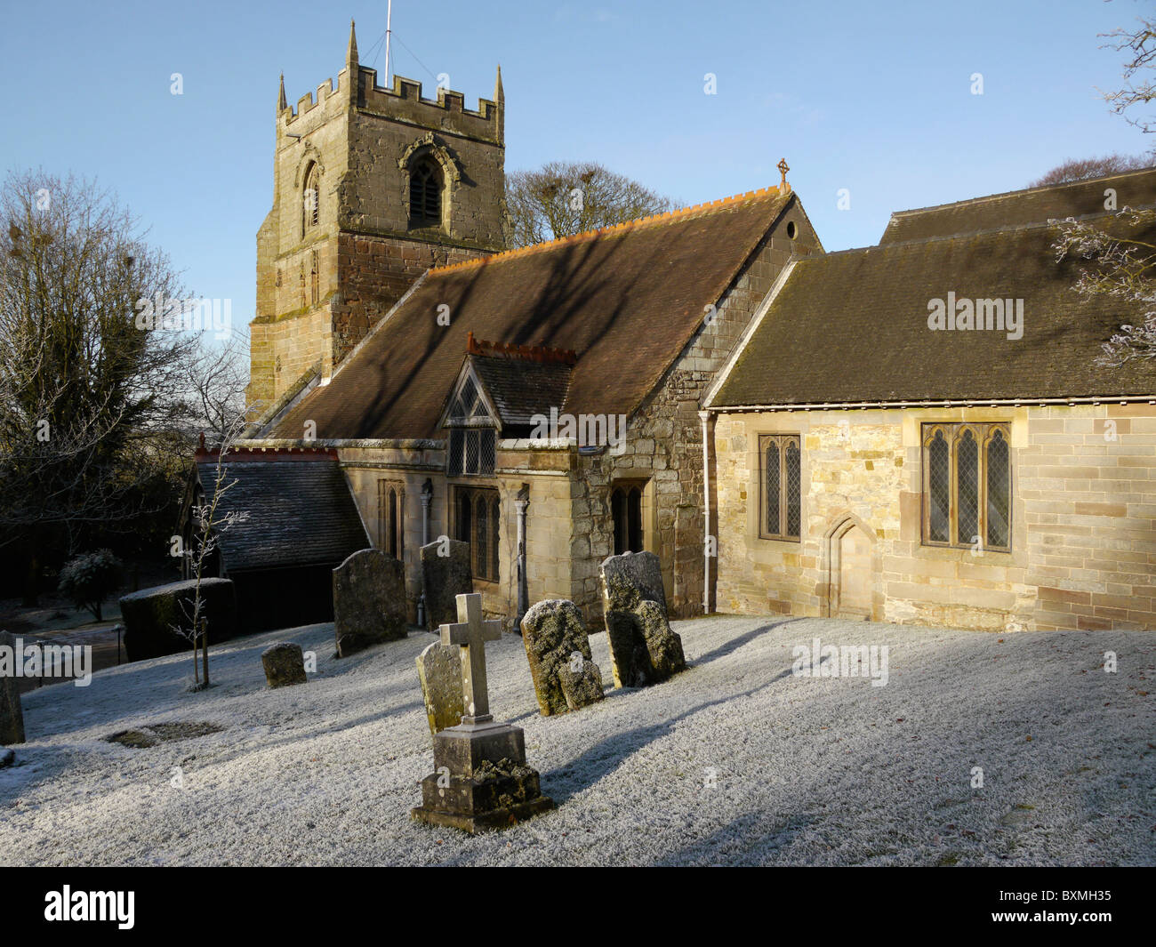 a country village parish church in england - beoley worcestershire ...