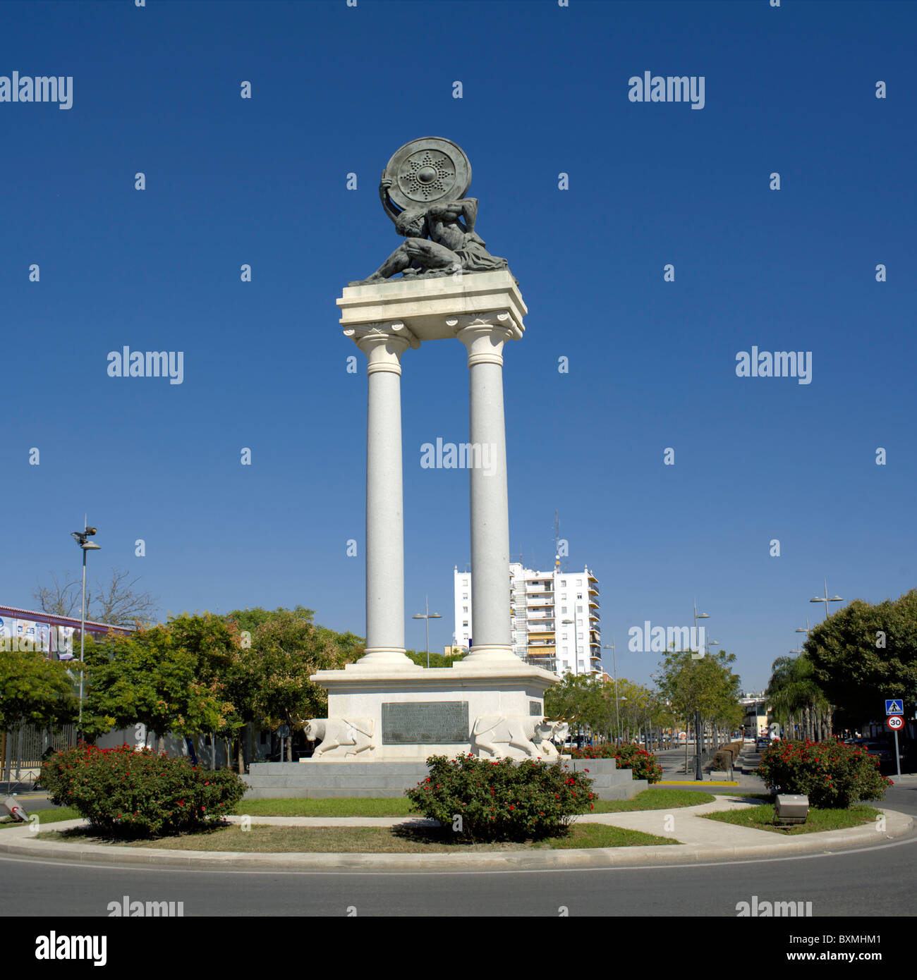 Hercules Monument, Ecija, Andalucia, Spain, Europe, European, statue ...