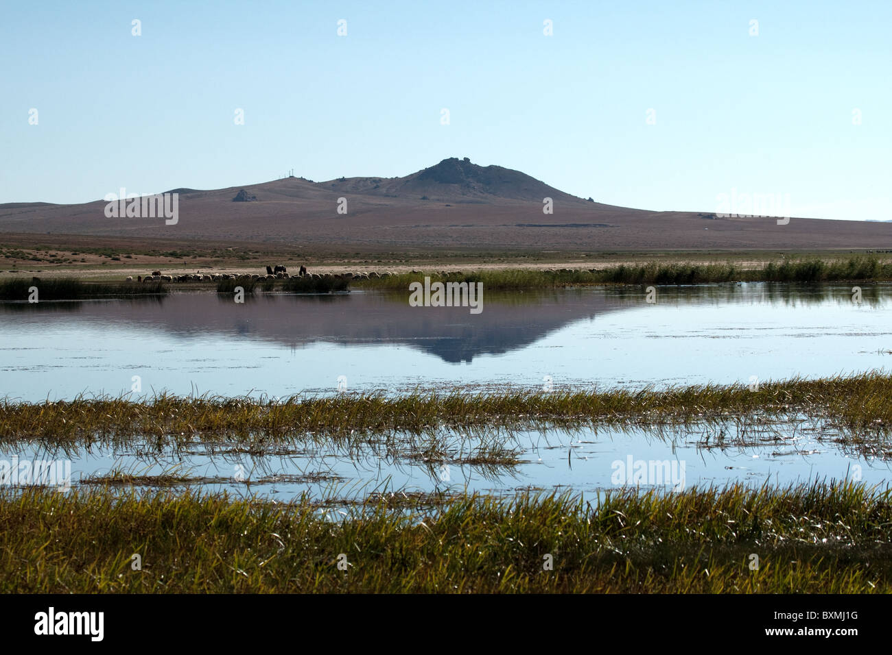 Elsen Tasarkhai lake view, Khongo Khan Uul Nature Reserve, Little Gobi ...