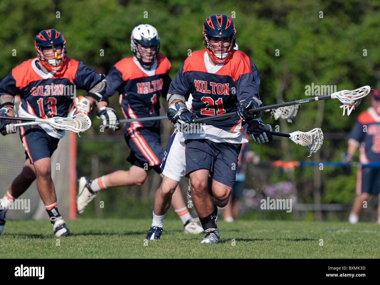 American high school boys lacrosse hi-res stock photography and images ...