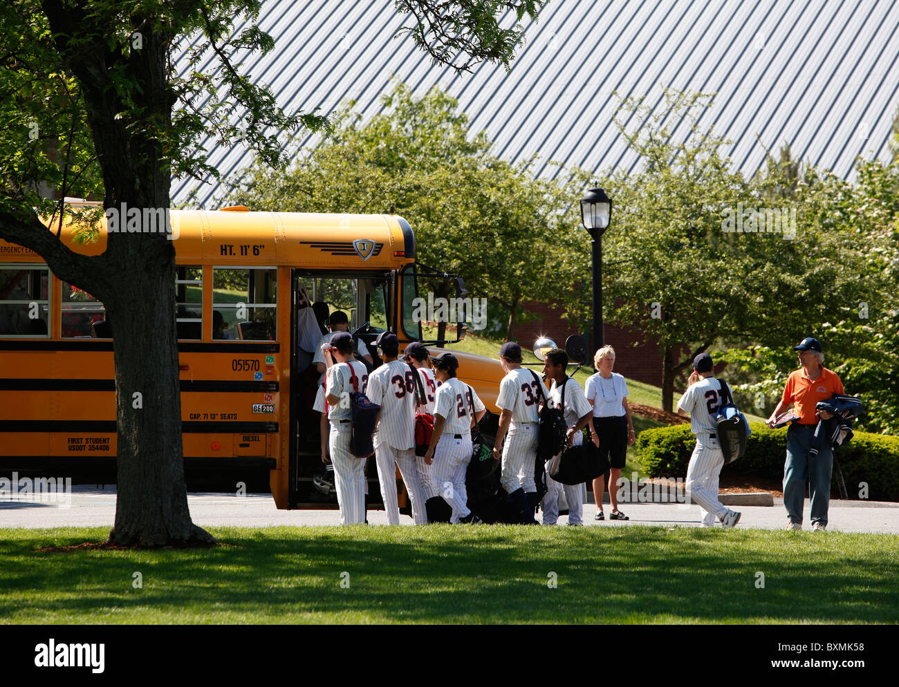 Students Boarding School Bus High Resolution Stock Photography and ...