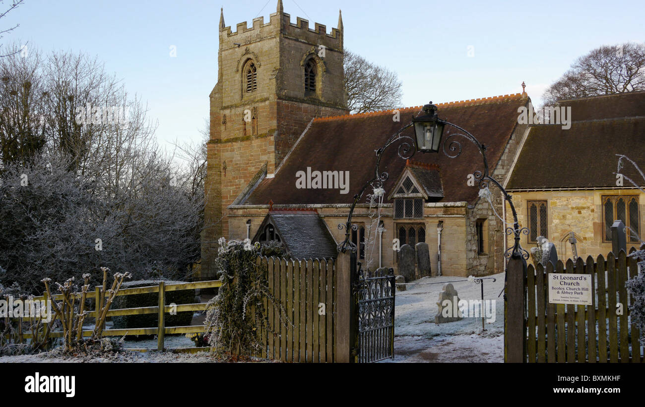 a country village parish church in england - beoley worcestershire ...