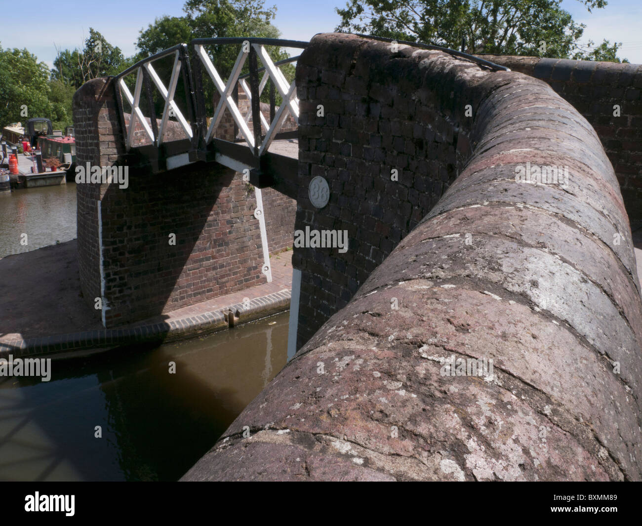 A bridge over a canal Stock Photo - Alamy