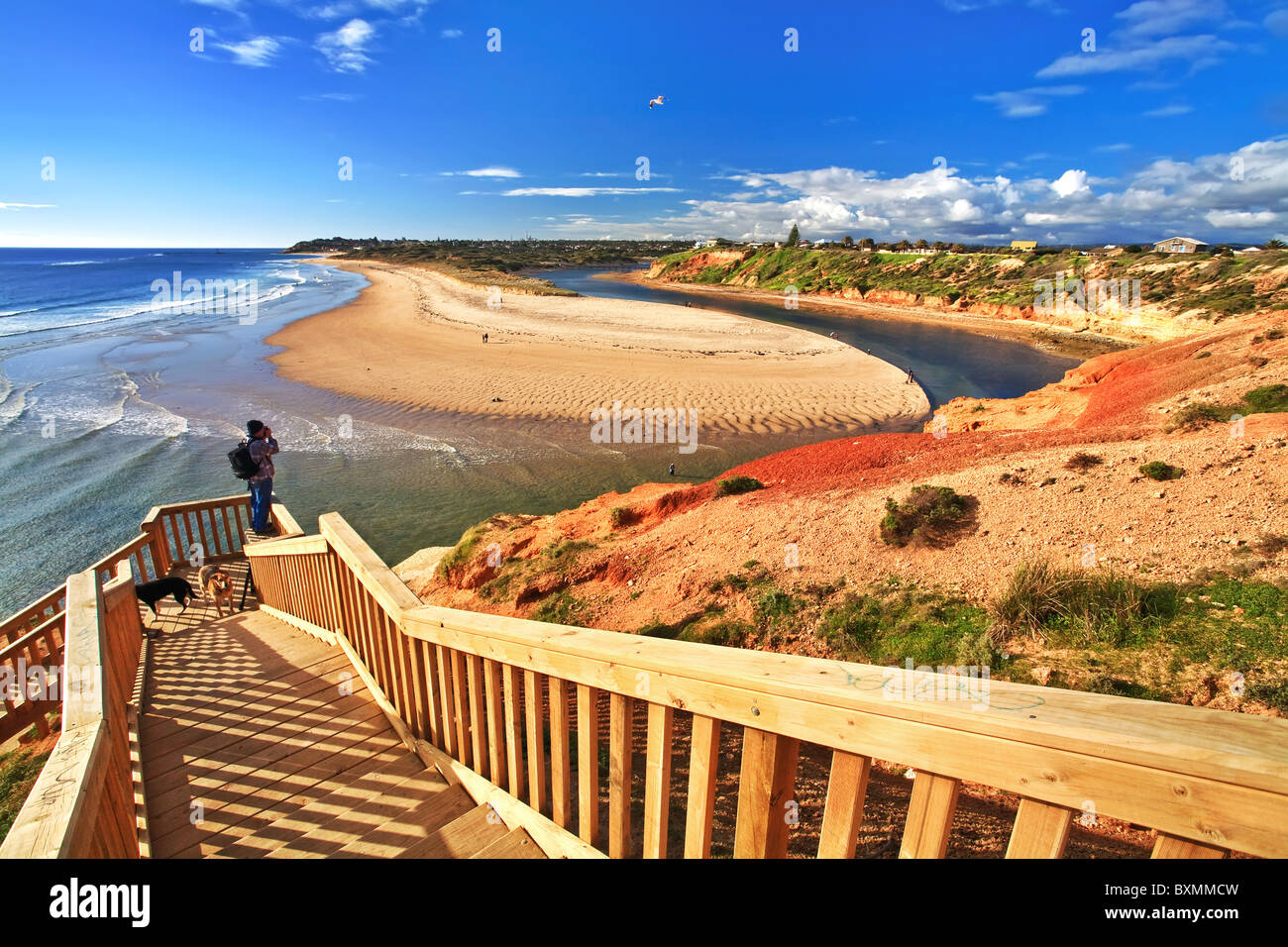 Onkaparinga River Mouth Stock Photo - Alamy
