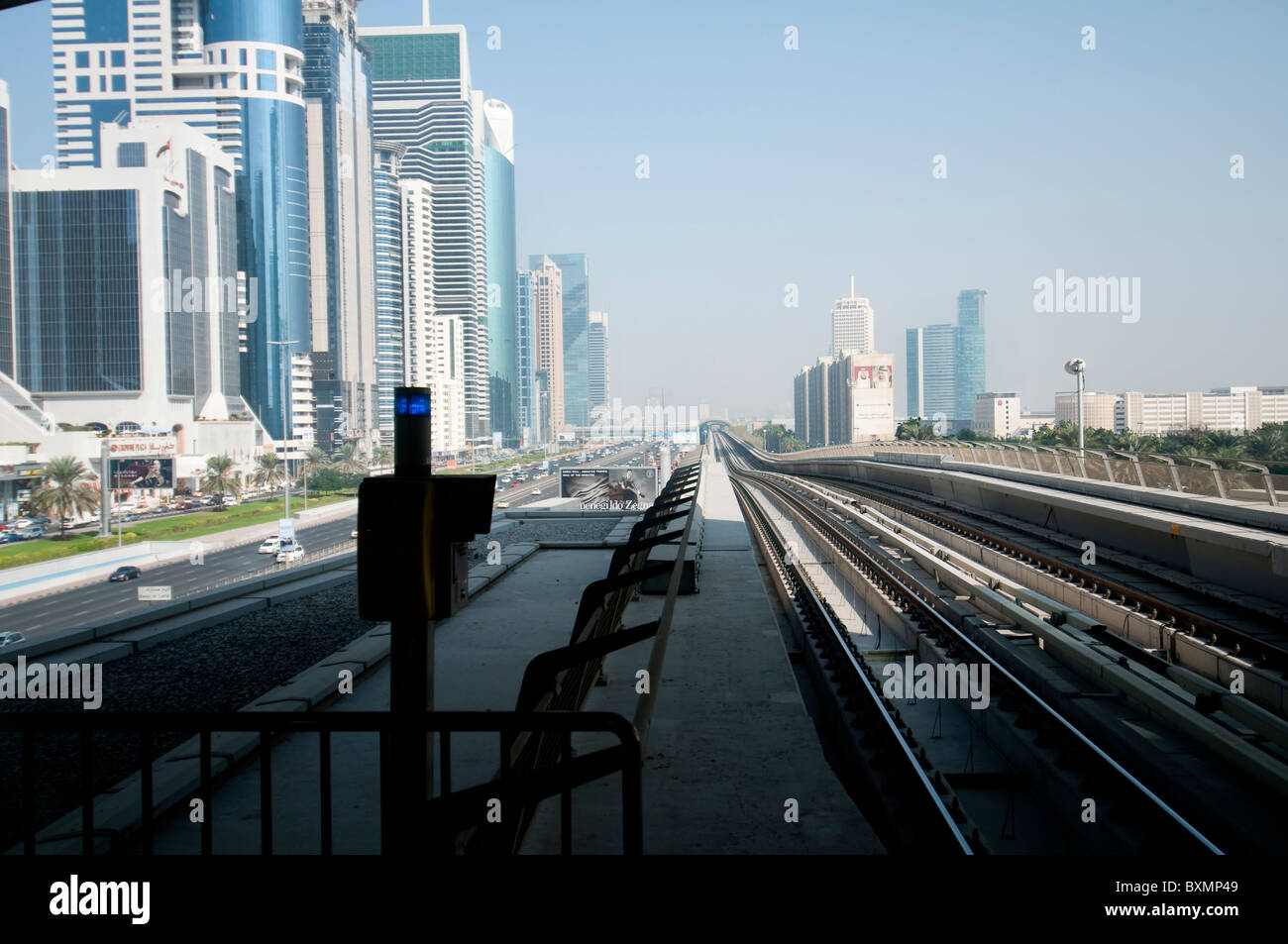 Sheikh Zayed road in Dubai Stock Photo - Alamy