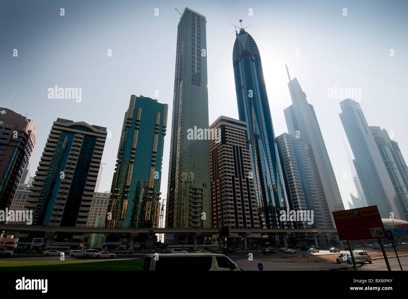 A view of modern buildings in Dubai Stock Photo - Alamy