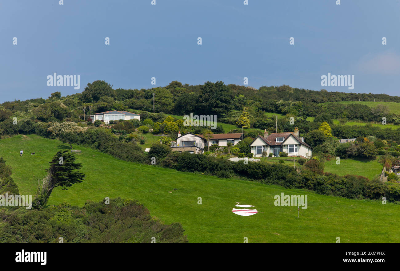 coastal holiday resort combe haven north devon coast england uk Stock ...