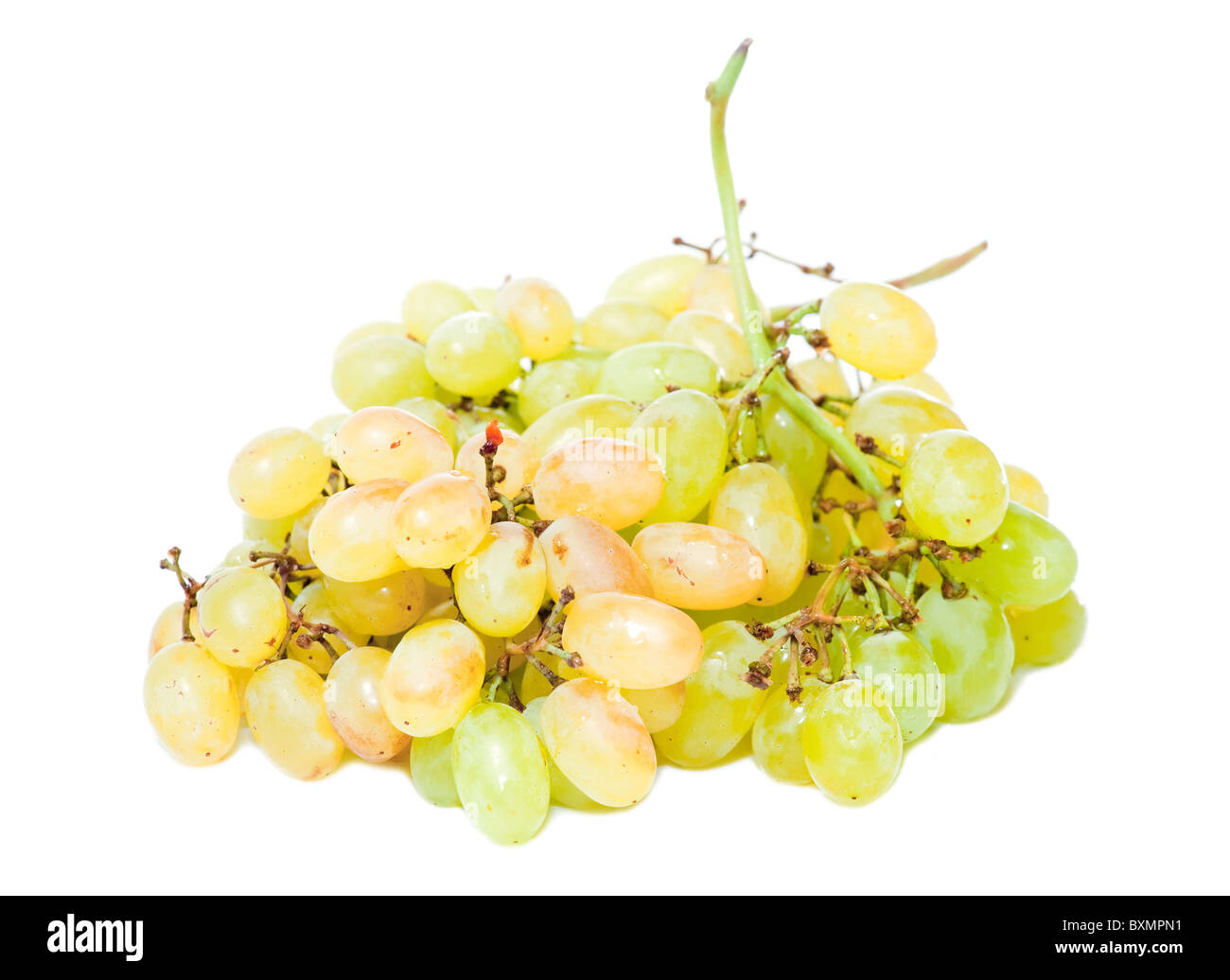 bunch of sweet seedless grapes isolated on white background Stock Photo ...