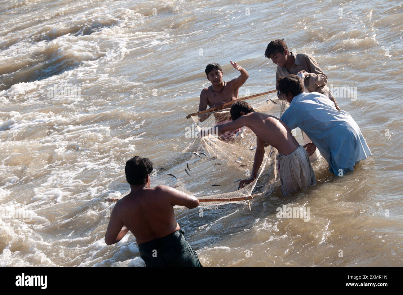 Pakistan after the flood.There are a lot more fish in the full rivers ...