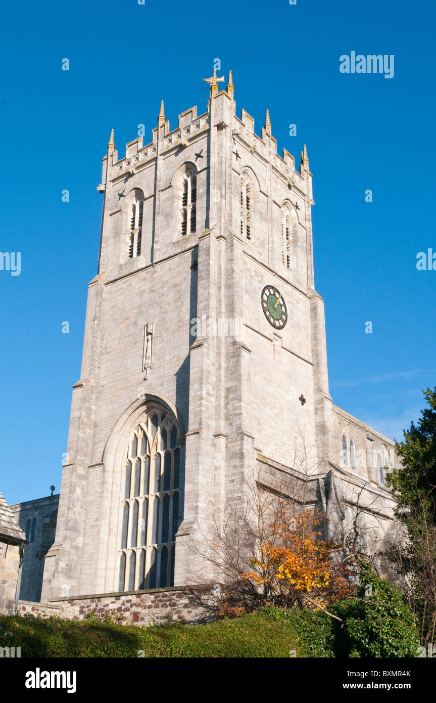 Christchurch priory tower hi-res stock photography and images - Alamy