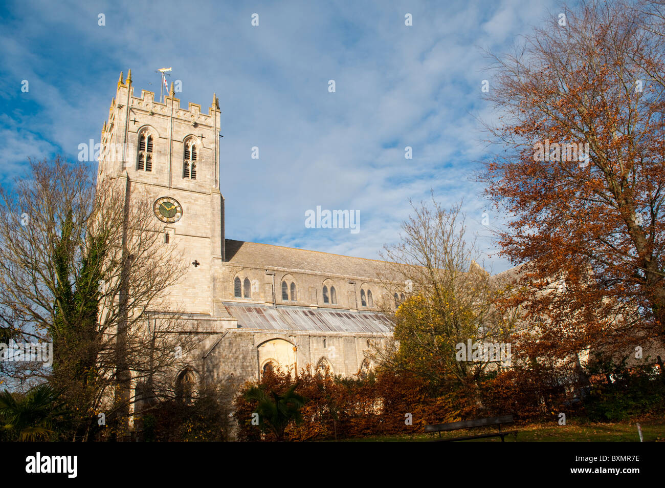 Christchurch Priory in Dorset, UK Stock Photo - Alamy