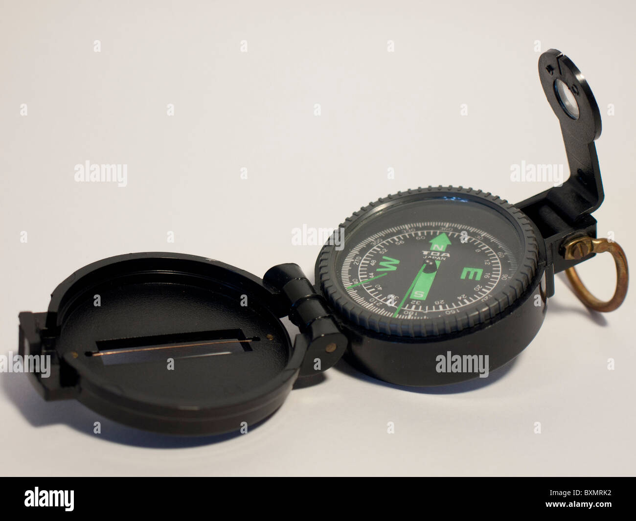 Lensatic compass hi-res stock photography and images - Alamy