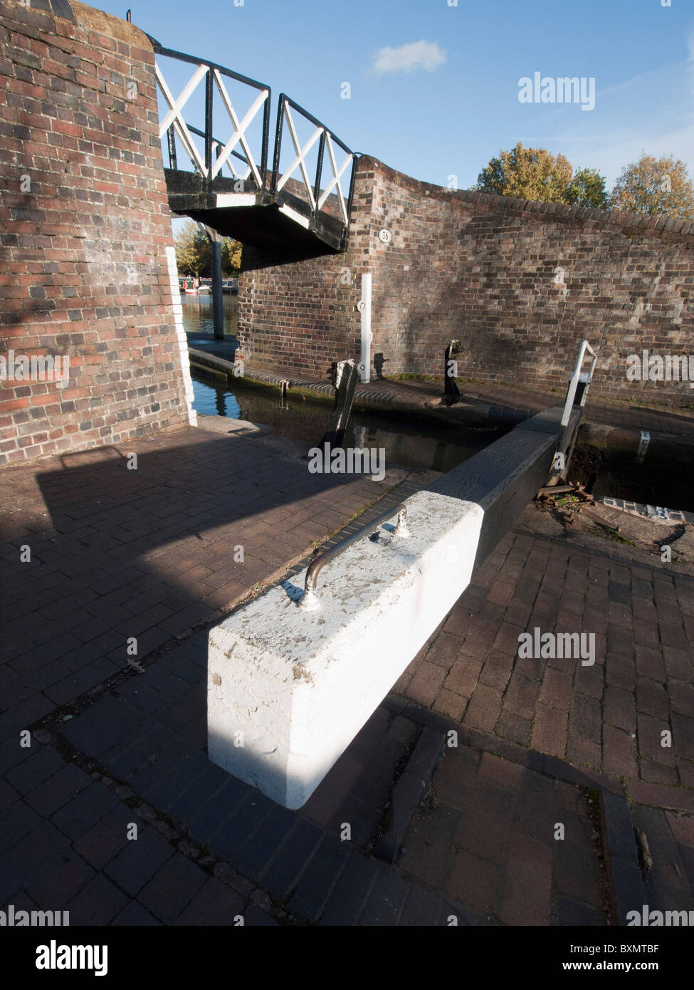 A bridge over a canal Stock Photo - Alamy