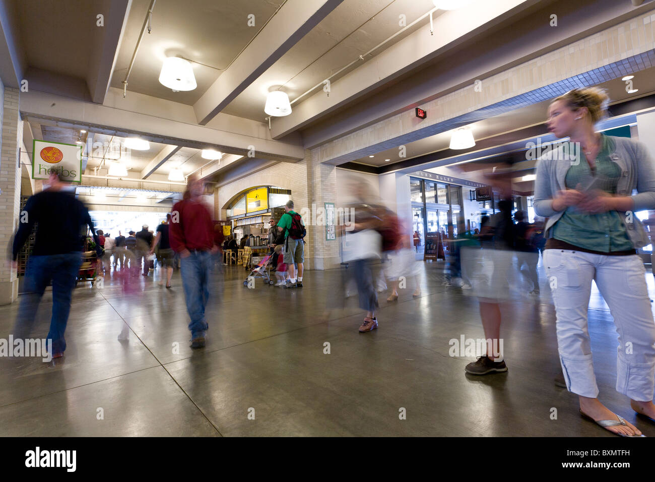 Interior of the newly renovated Ferry Terminal in San Francisco ...