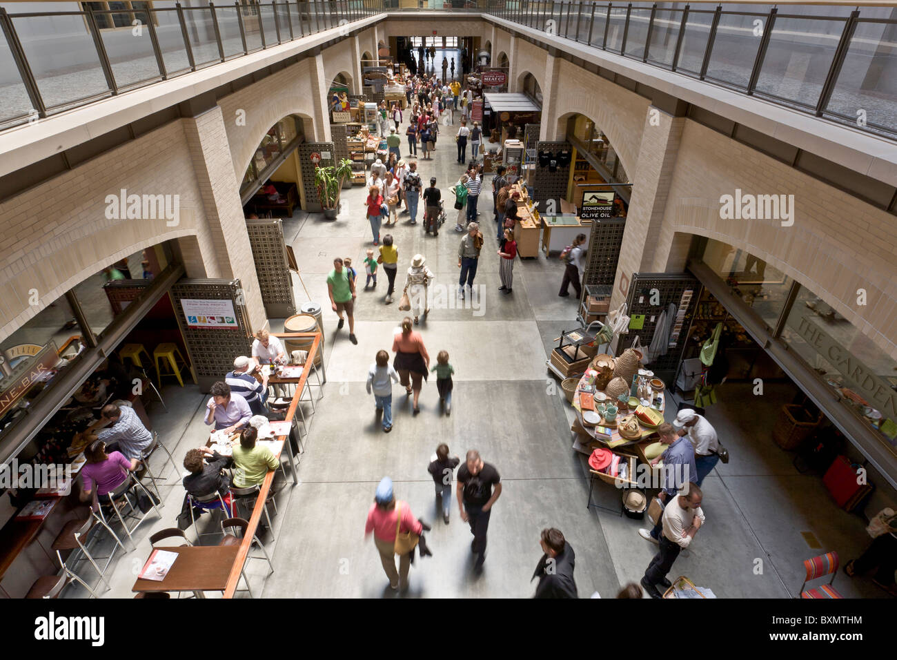 Interior of the newly renovated Ferry Terminal in San Francisco ...