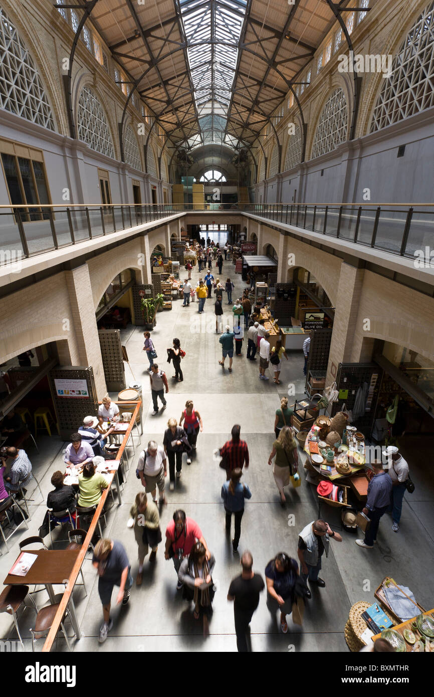 Interior of the newly renovated Ferry Terminal in San Francisco ...