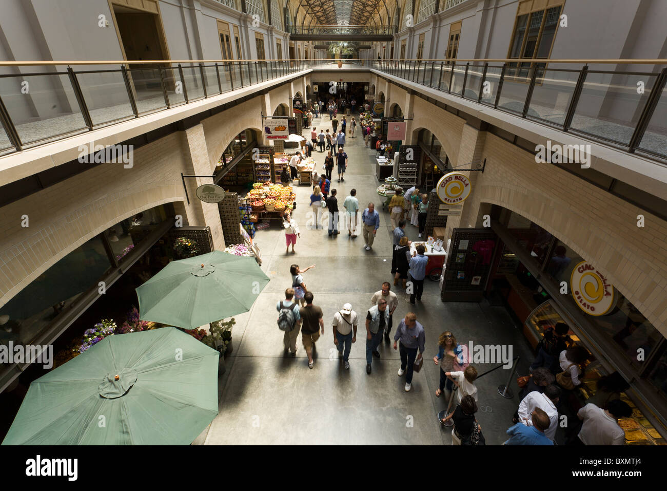 Interior of the newly renovated Ferry Terminal in San Francisco ...