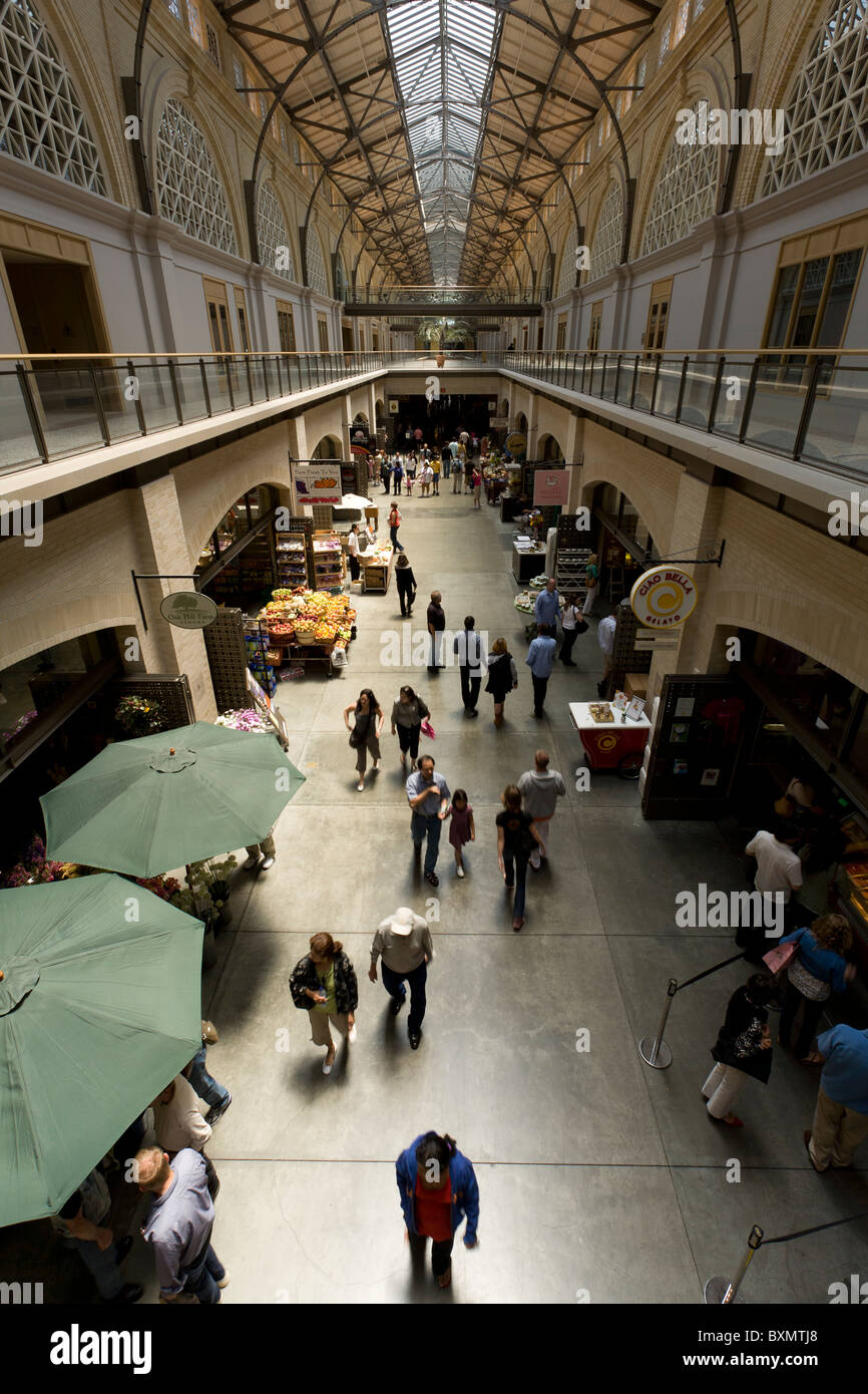 Interior of the newly renovated Ferry Terminal in San Francisco ...