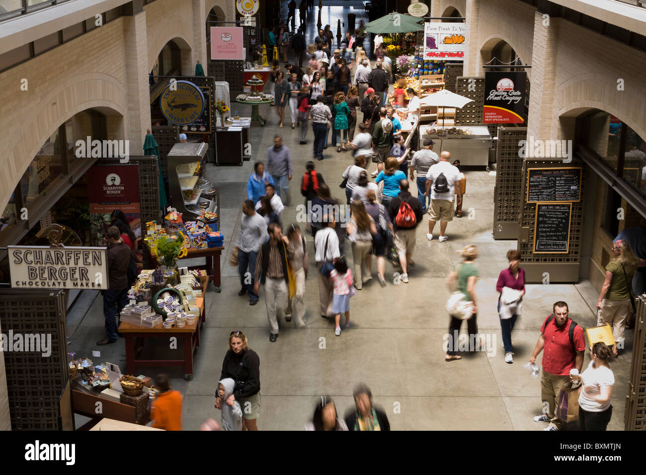 Interior of the newly renovated Ferry Terminal in San Francisco ...